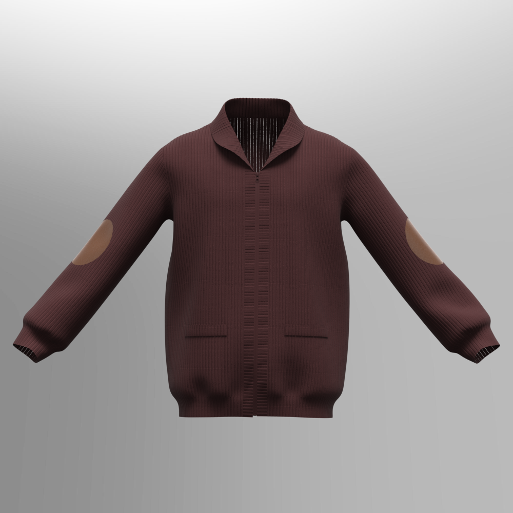 3D Clothing Model: Men’s Sweater & Flare Pant Rigged Set