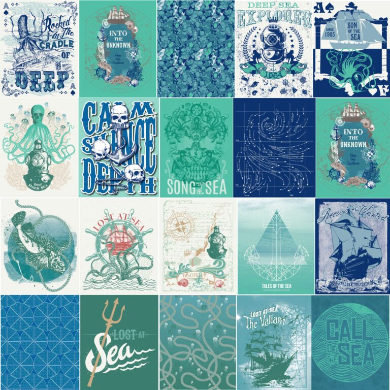 Deep Sea Adventure Vector Illustrations for Creatives Vol.02